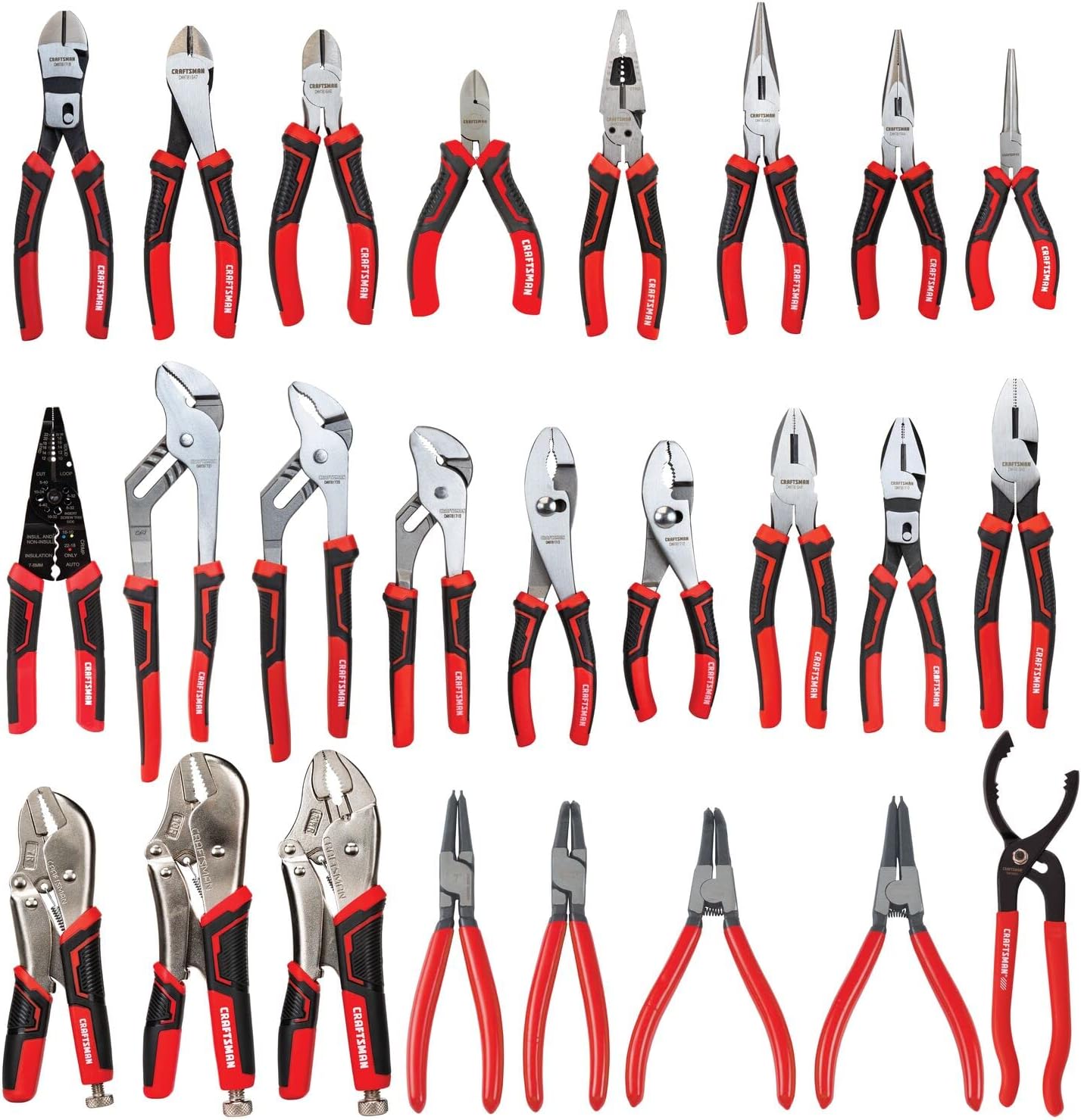 CRAFTSMAN Plier Set, 25 Pieces, Durable and Versatile Pliers, Stainless ...