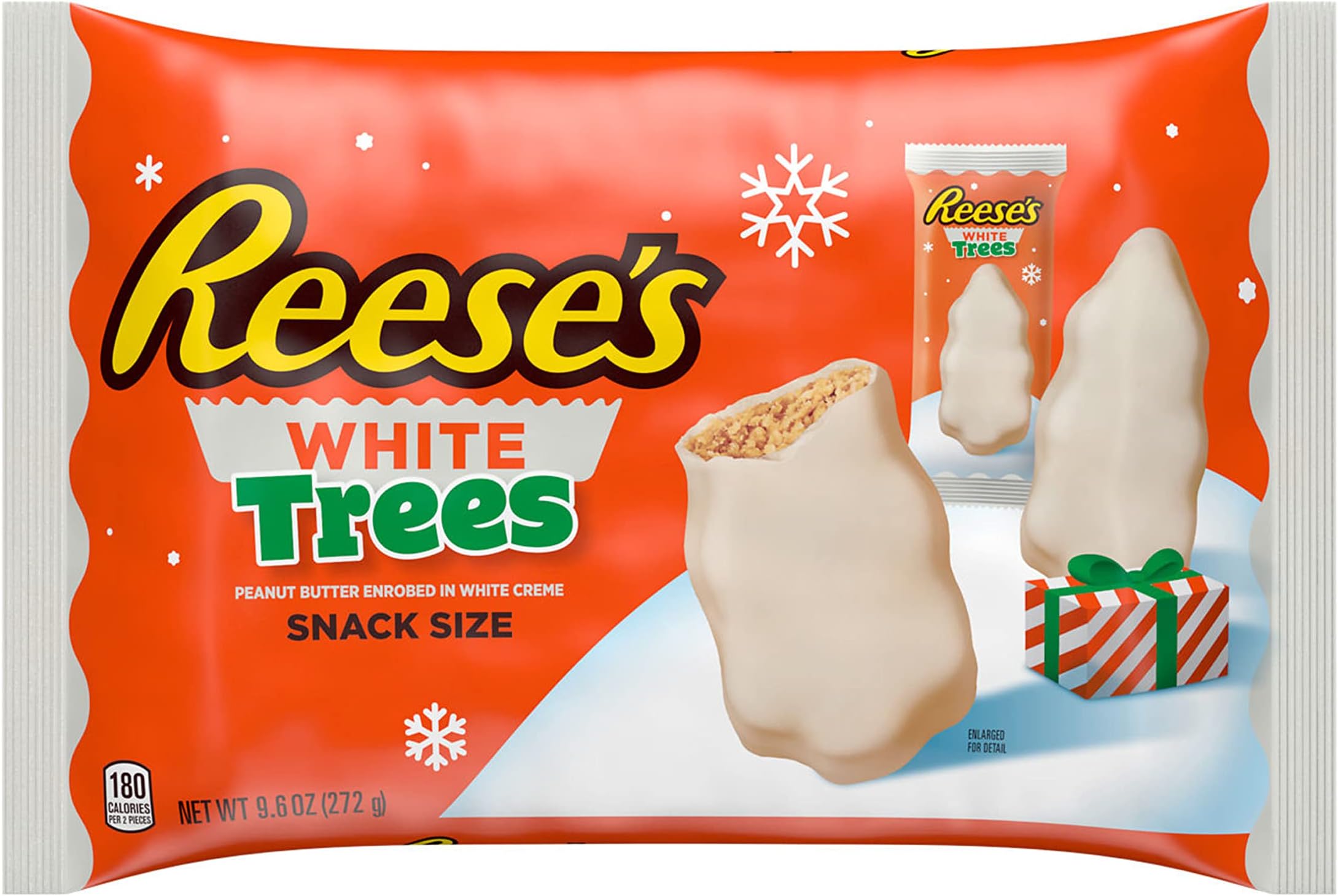 Amazon.com: REESE'S White Creme Peanut Butter Snack Size Ghosts Candy ...