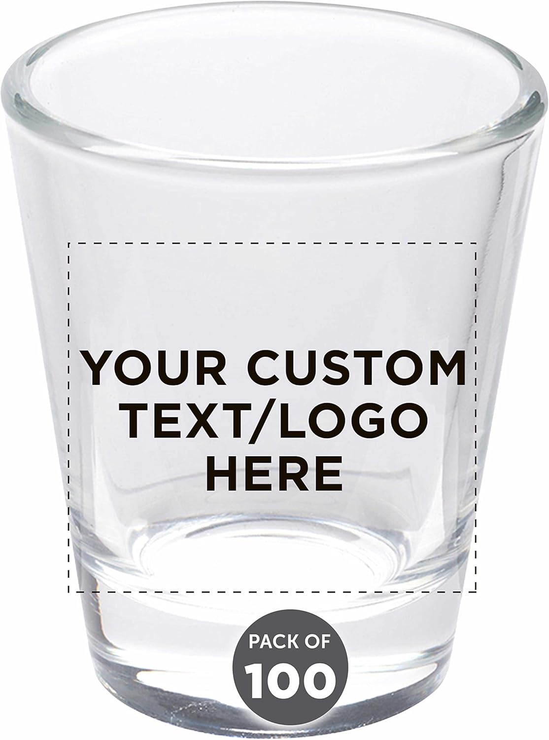 Amazon.com | Custom Shot Glasses 1.75 oz. Set of 100, Personalized Bulk ...
