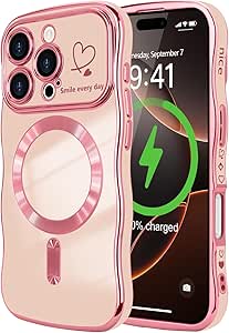 Amazon.com: LCHULLE for iPhone 16 Pro Max Case for Women Girls [Compatible with MagSafe] Cute ...
