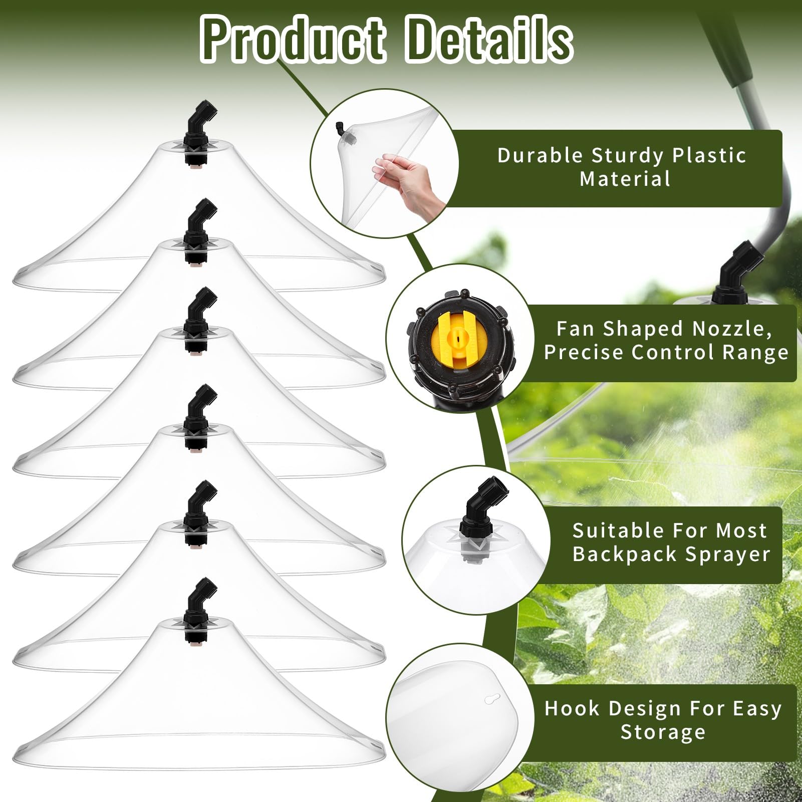 Drift Guard Spray Nozzle Kit For Backpack Sprayer Drift Guard Nozzle ...