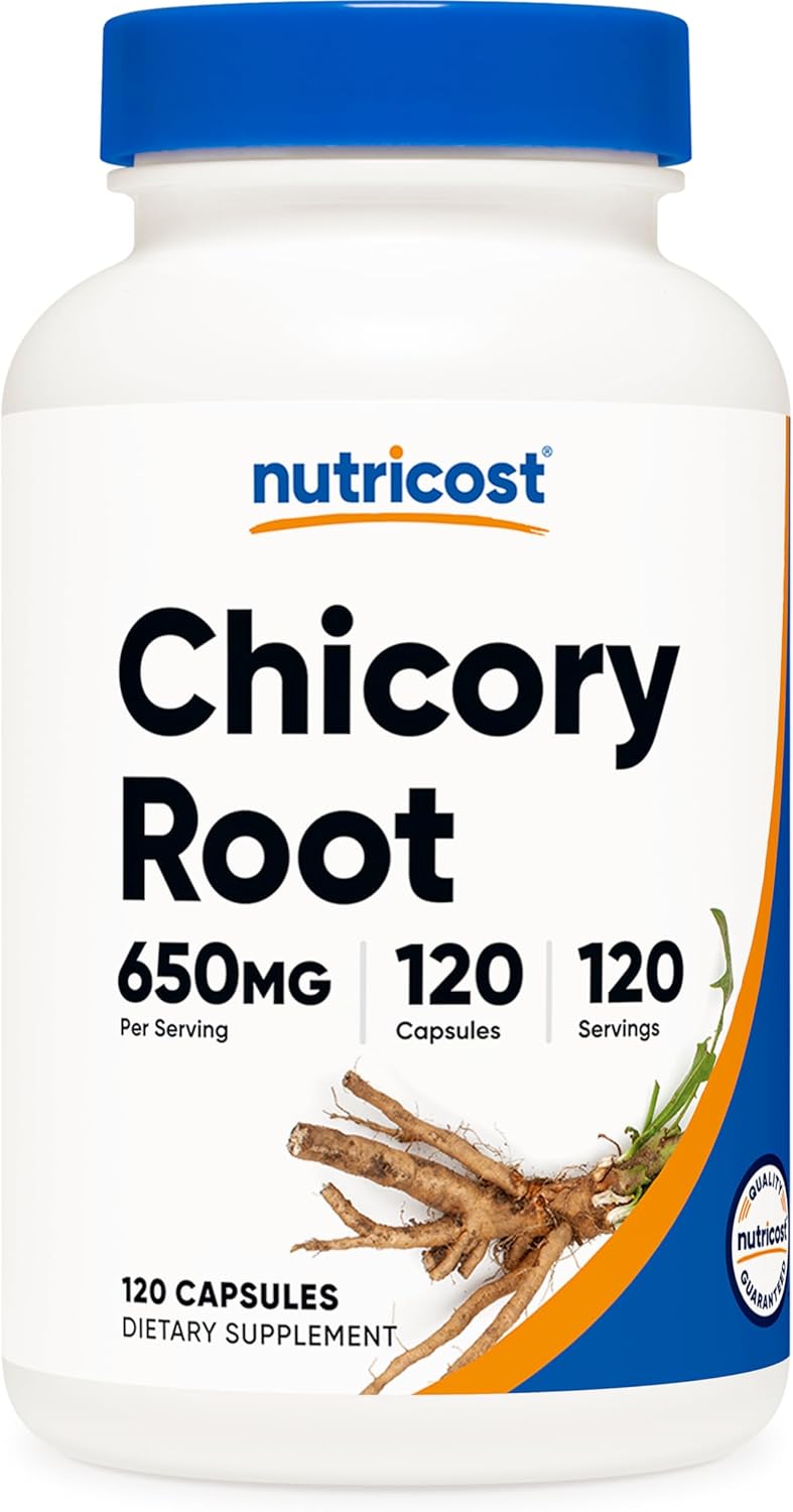 Amazon.com: Nutricost Chicory Root 650mg Per Capsule - 120 Plant-Based ...