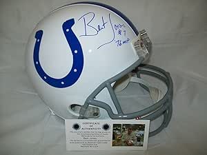 Amazon.com: Sports Memorabilia Bert Jones Autographed Helmet - Full Size