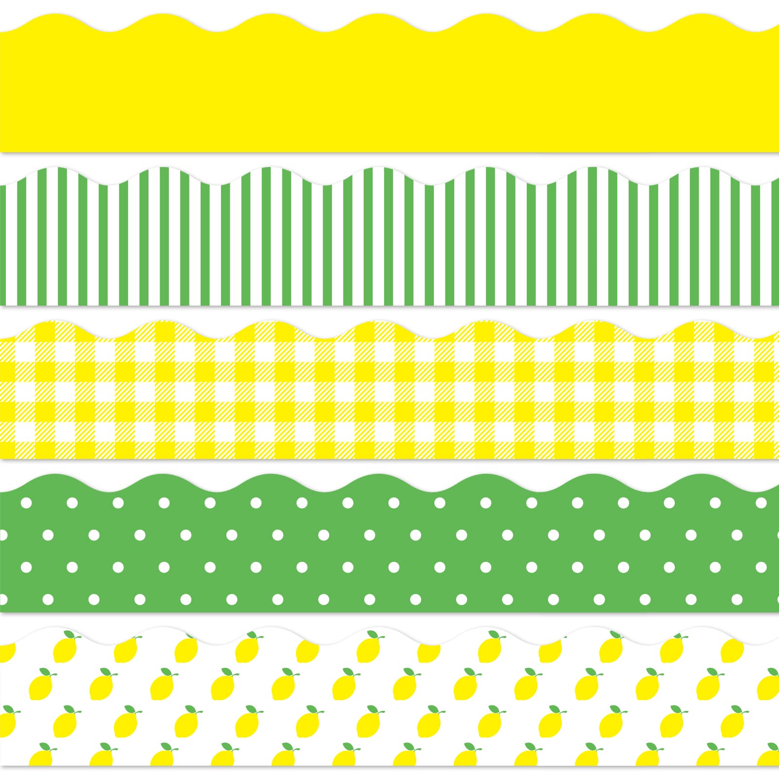 Amazon.com : Whaline 69Ft Summer Bulletin Board Borders Cartoon Lemon ...