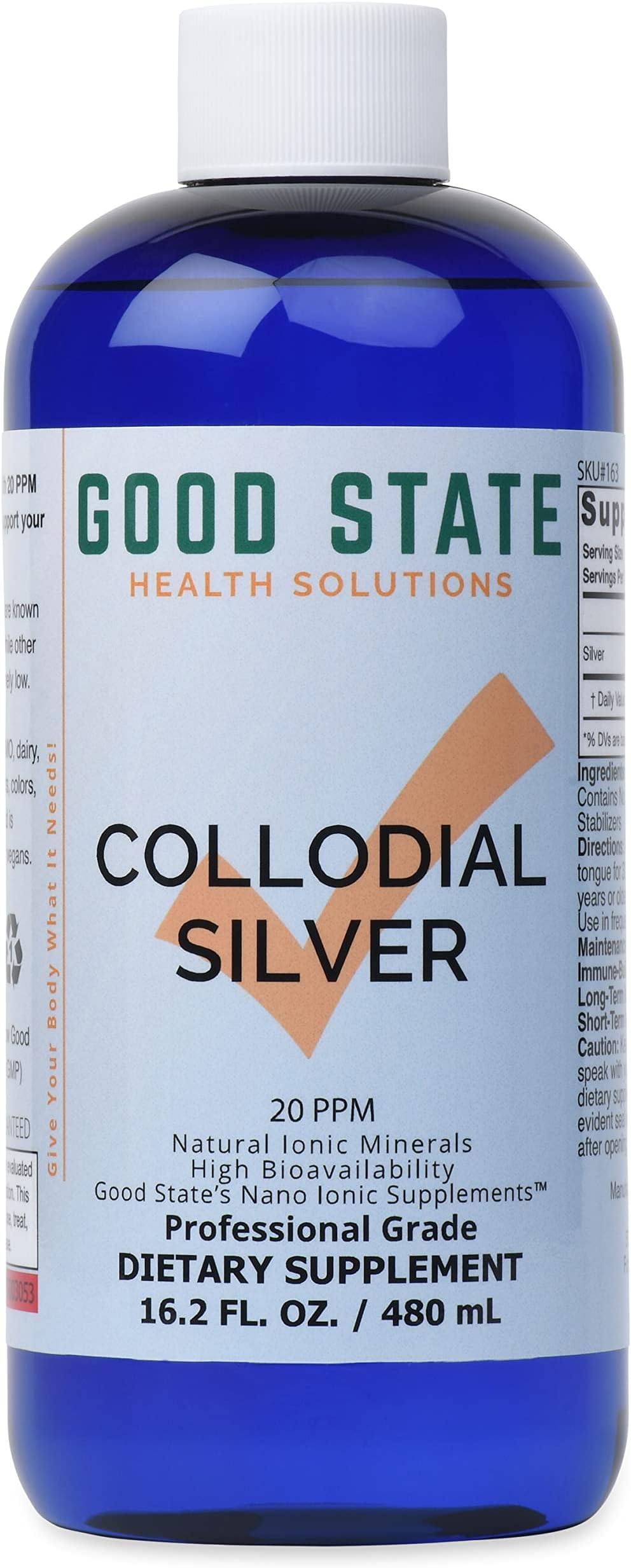 Amazon.com: Good State Liquid Ionic Silver (96 servings at 100 mcg - 16 ...