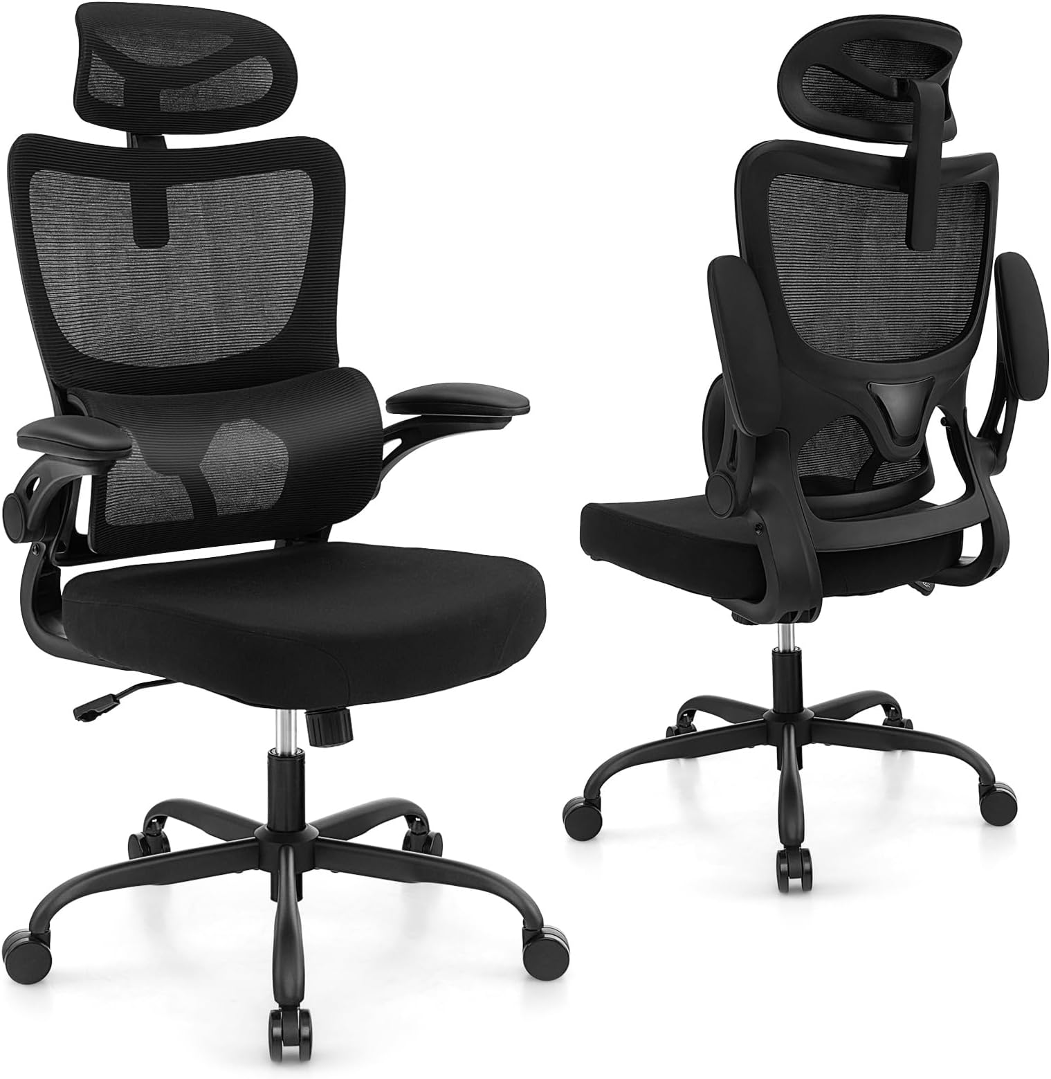 Amazon.com: Giantex Mesh Office Chair, Ergonomic Computer Desk Chair ...