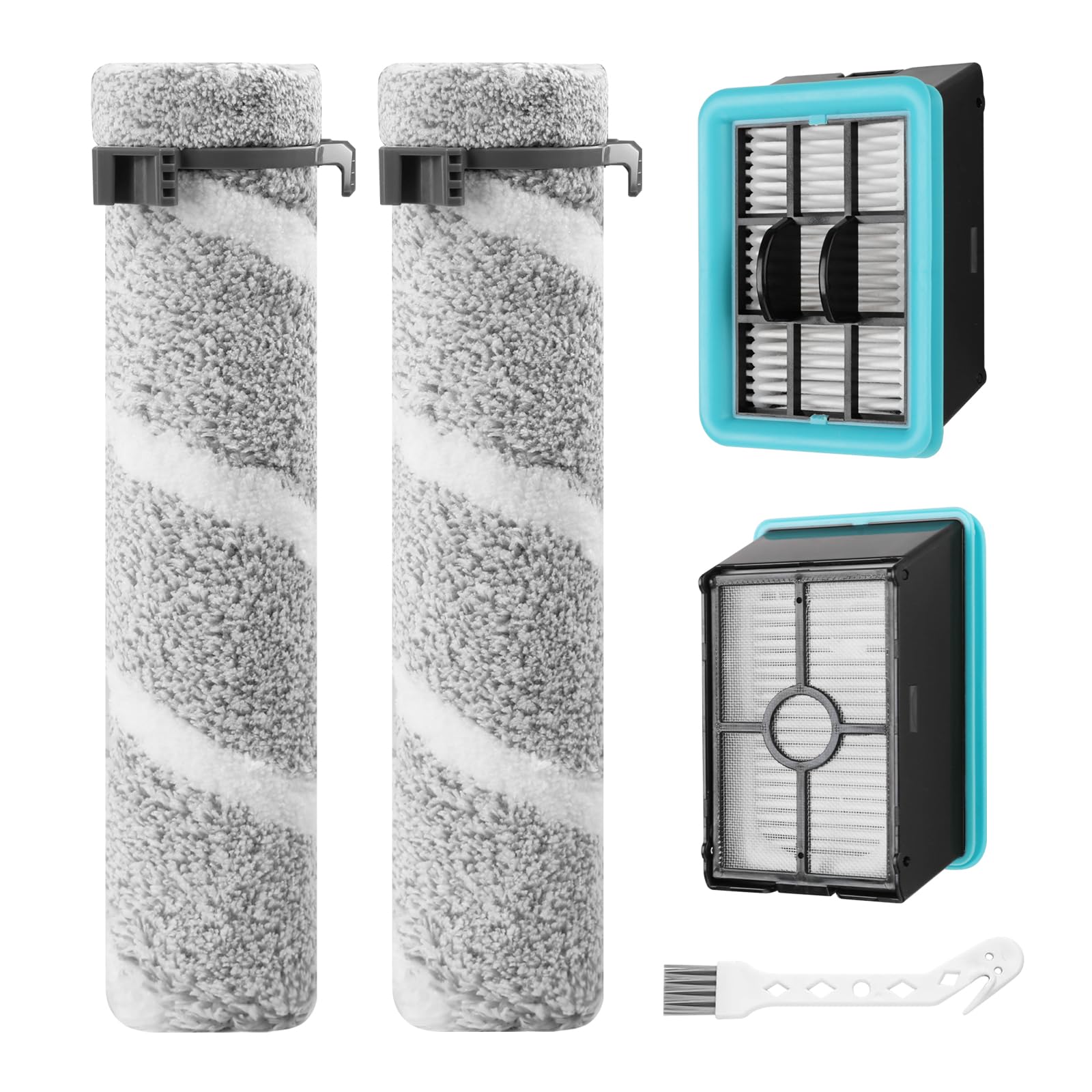 Snapklik.com : RONGJU 4111A Replacement Brushes And Filters For Bissell ...