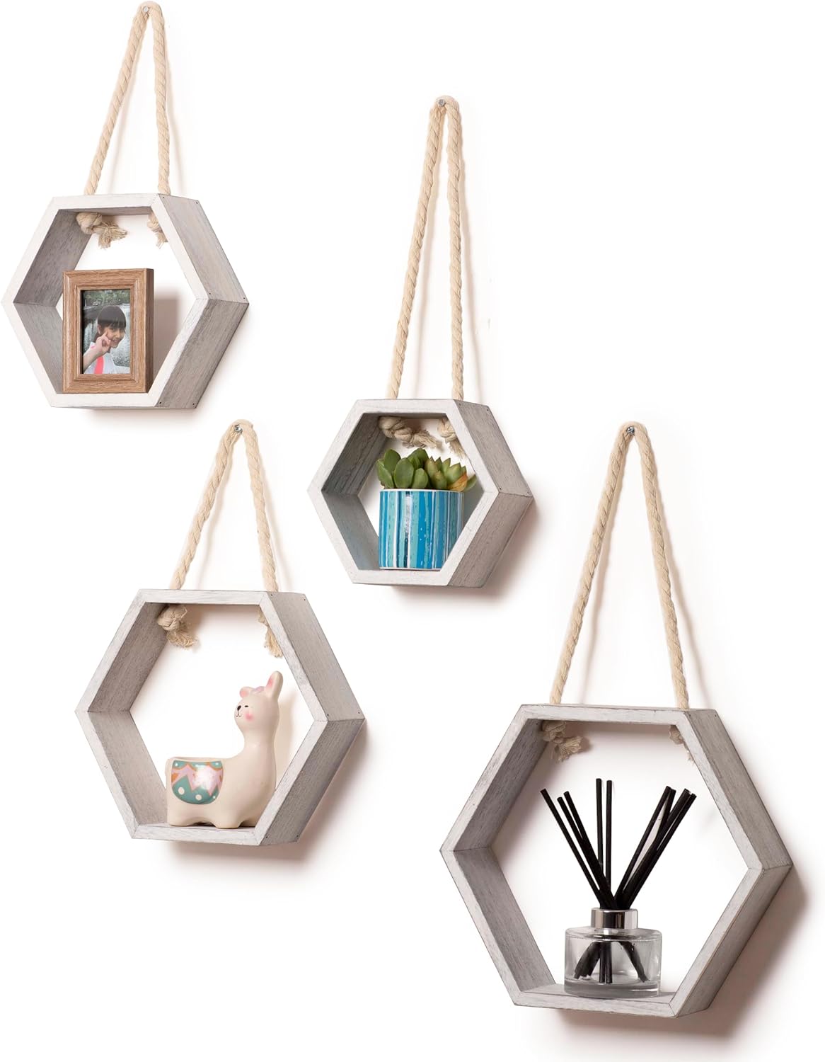 Amazon.com: AYK CREATIONS Dual Purpose Floating or Hanging Hexagon ...