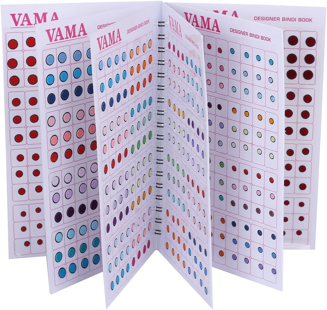 THANU'S CRAFT Multicolor Diamond Bindi Forehead Pottu Sticker kumkum ...