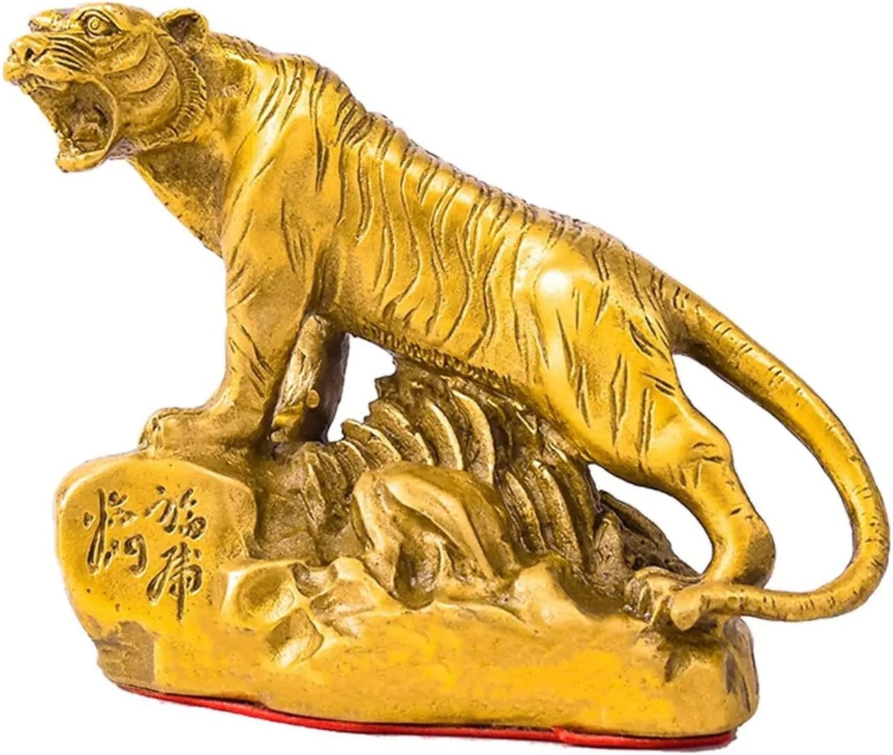 Amazon.co.jp: Chinese Zodiac Lucky Tiger Figurine Handmade Brass Feng ...