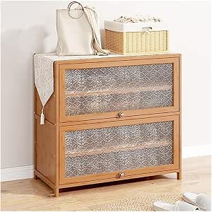 Amazon.co.jp: Storage Shelf Multi-layer Shoe Cabinet with Flip Up Door ...