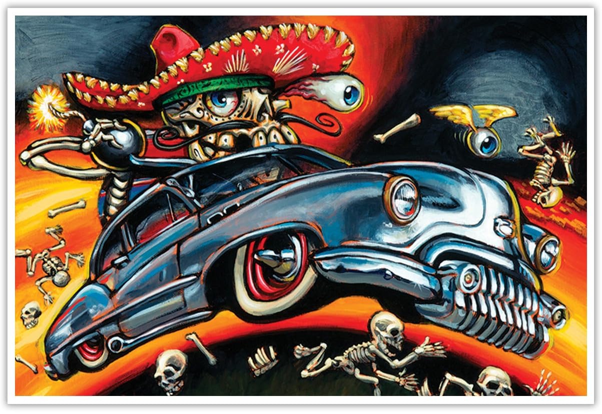 Lowbrow Hot Rod Art Lowbrow Hot Rod Etsy