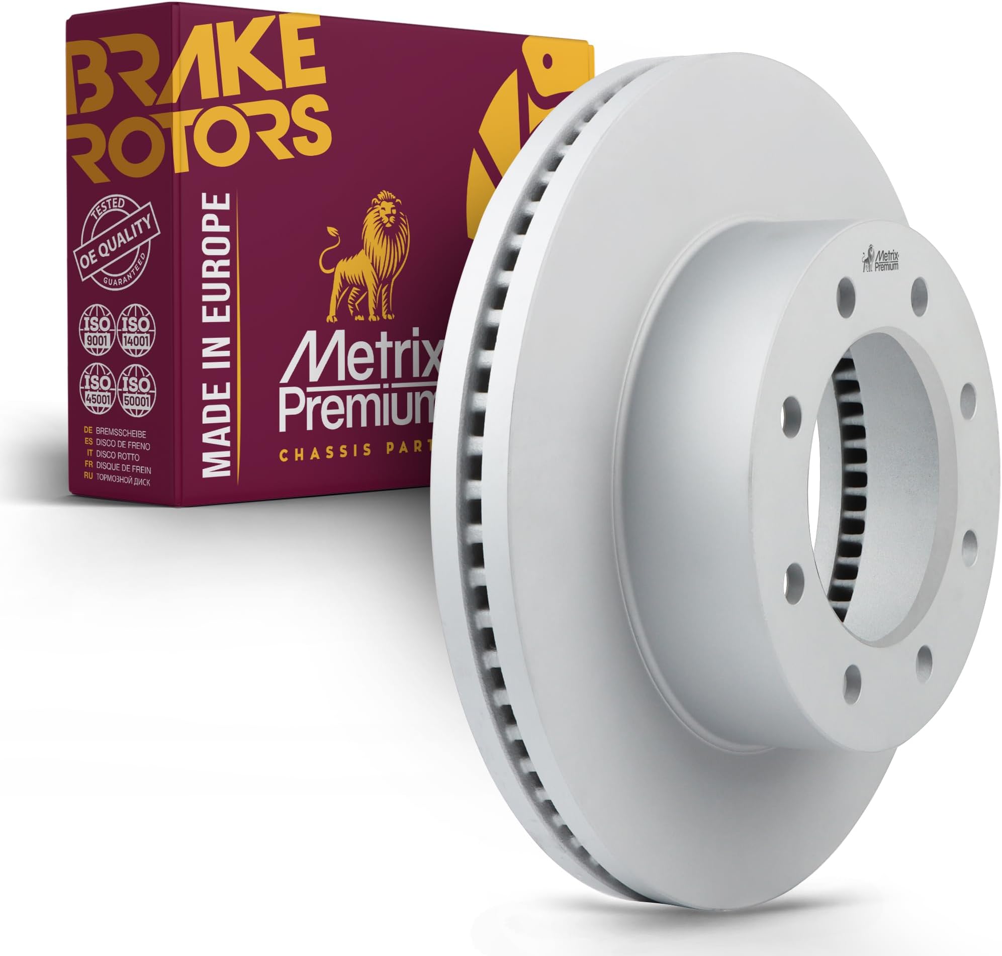 Silver Zinc Rotors AutoShack Silver Zinc Drilled & Slotted Front Brake ...