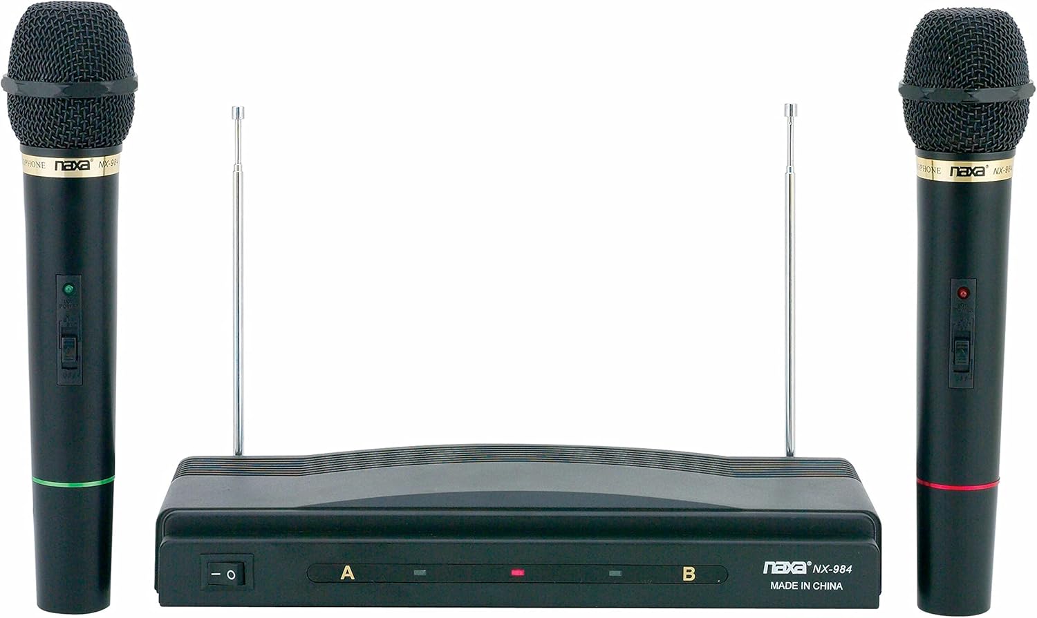 Amazon.com: Naxa NAM-984 Dual Handheld Wireless Microphone Starter Kit ...