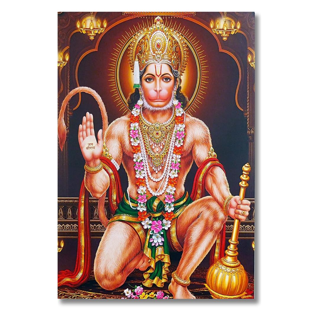 Lord Hanuman | Hindu God Posters for Wall | A3 and A4 sizes | 400 GSM ...