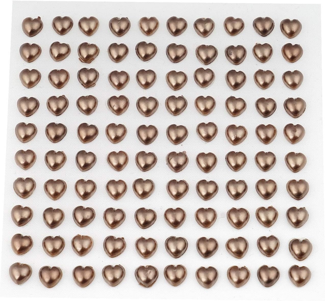 Amazon.com: Balsa Circle 600 Chocolate Brown Opaque Heart Shaped Self ...