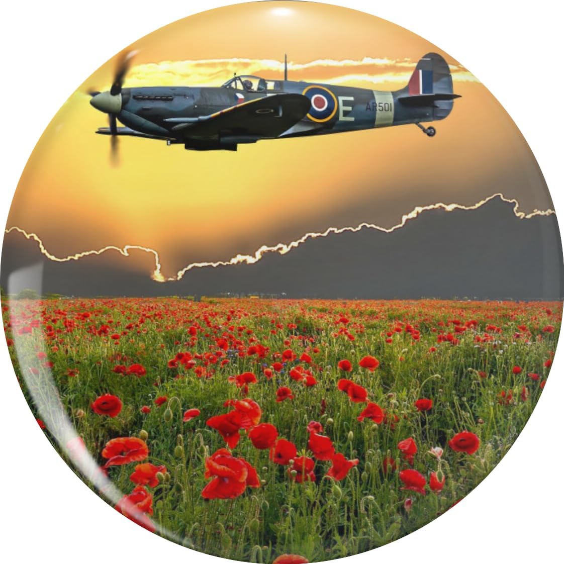 Amazon.com: Spitfire Remembrance Flight Pin Lapel Pin Brooch Steel Pins ...