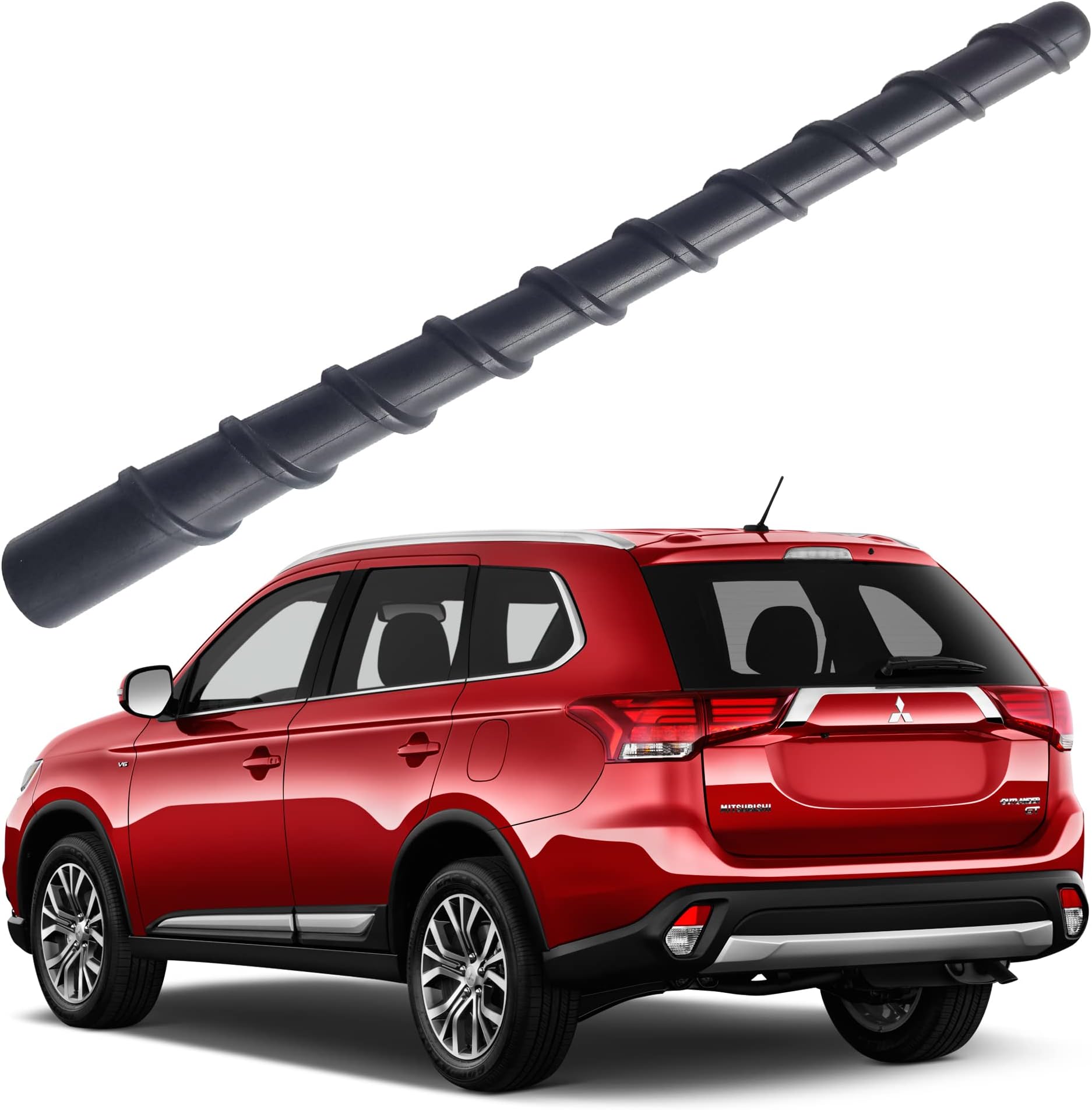 Amazon.com: 7 Inch Flexible Spiral Rubber Antenna for Mitsubishi ...