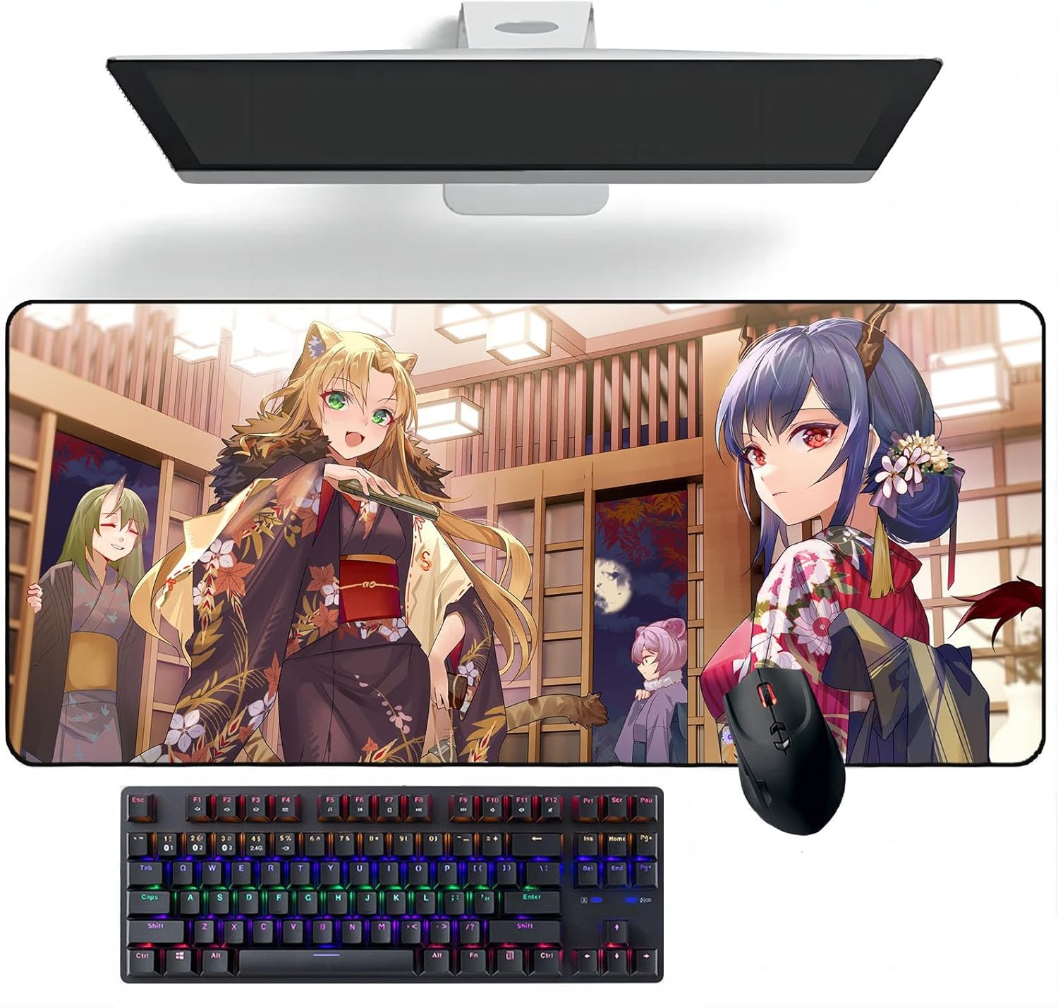 Amazon.com: ZEKYGPP Anime Mouse pad Anime Mouse Pads Keyboard Mat Large ...