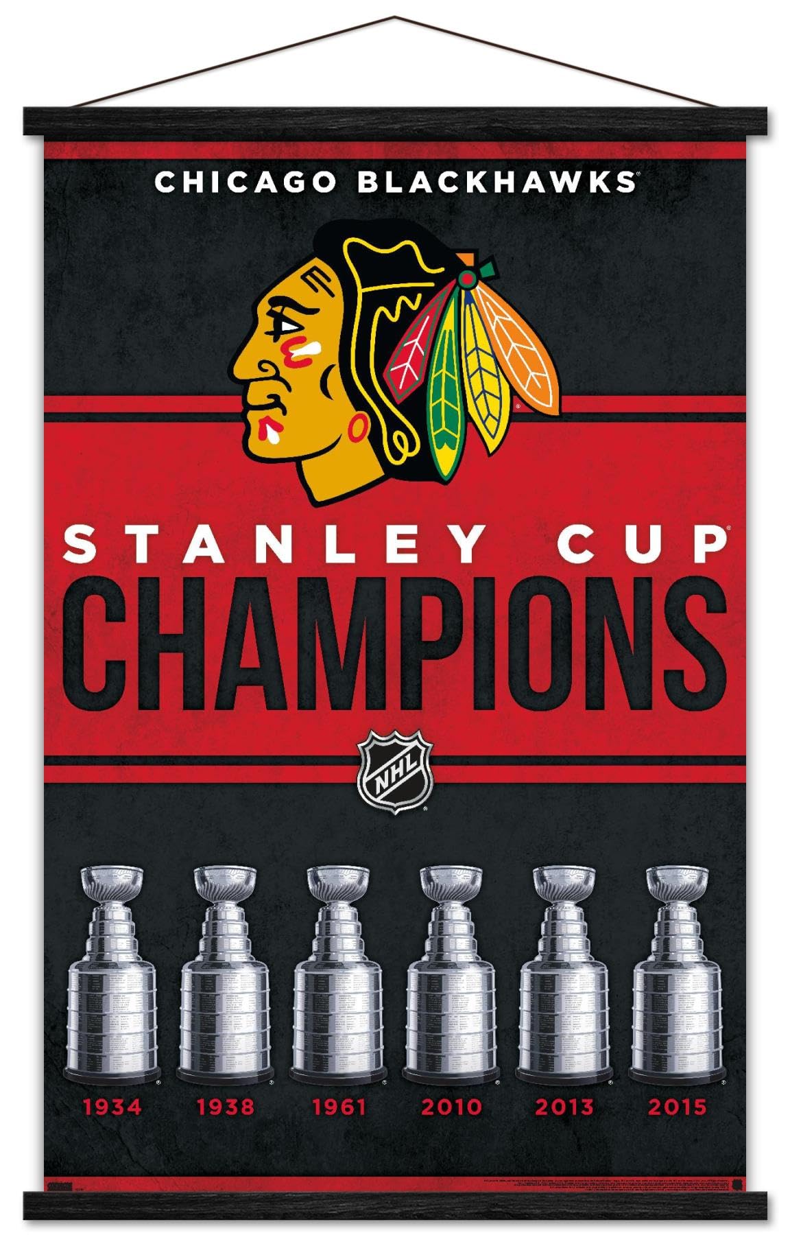 Amazon.com: Trends International NHL Chicago Blackhawks - Champions 23 ...