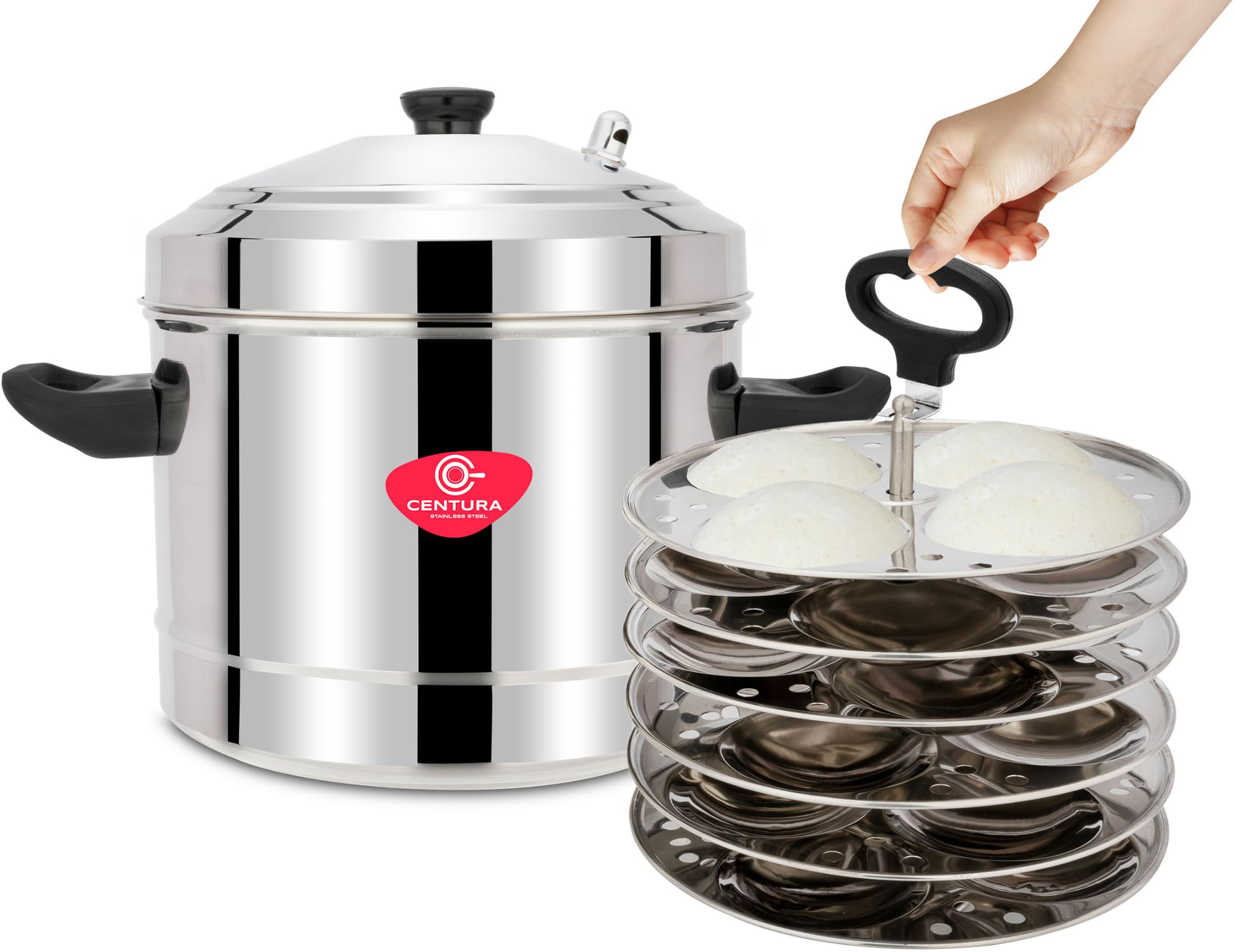 Centura Stainless Steel Classic Idli Maker/Idly Cooker Induction ...