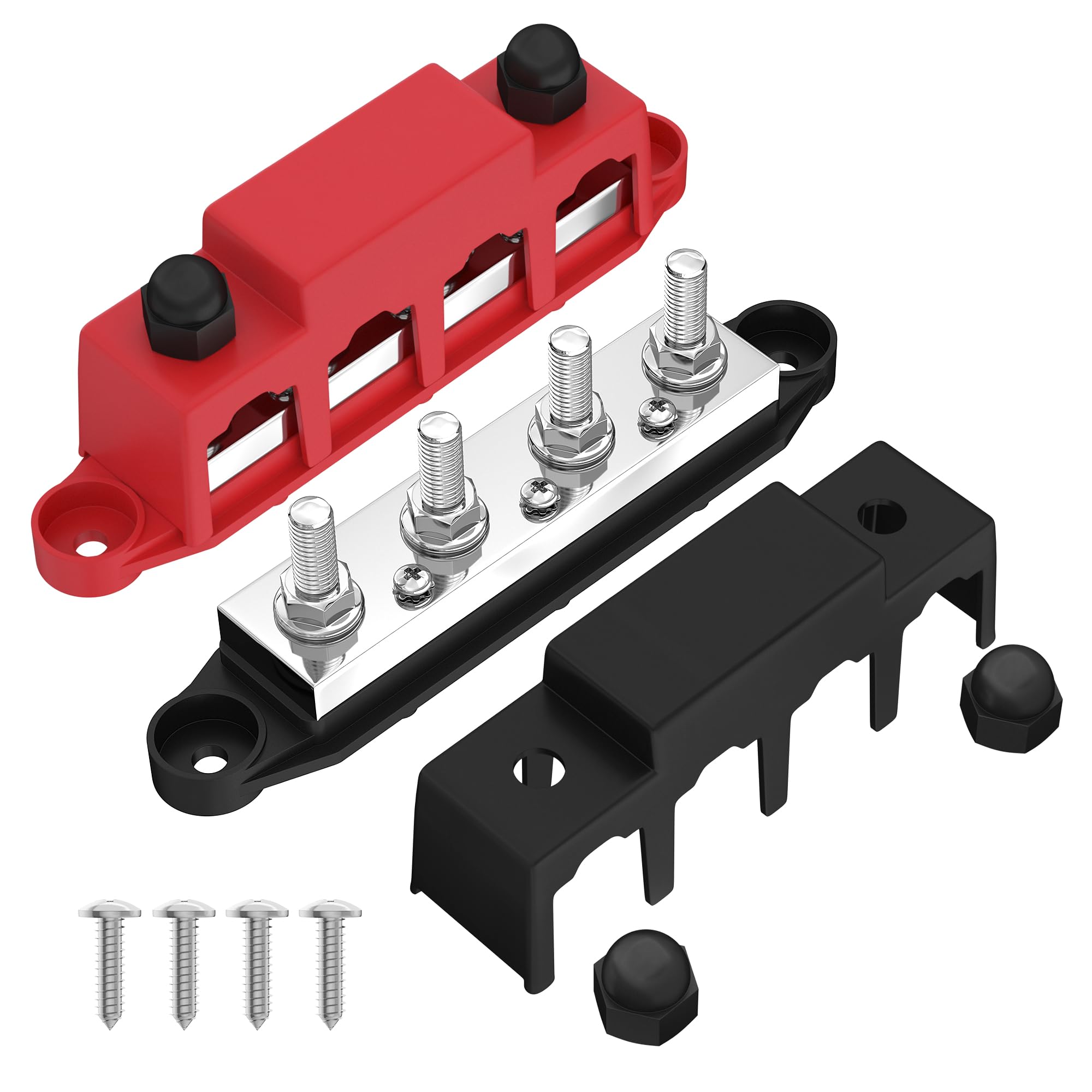 Snapklik.com : Joinfworld Heavy Duty 400A Bus Bar Power Distribution Block