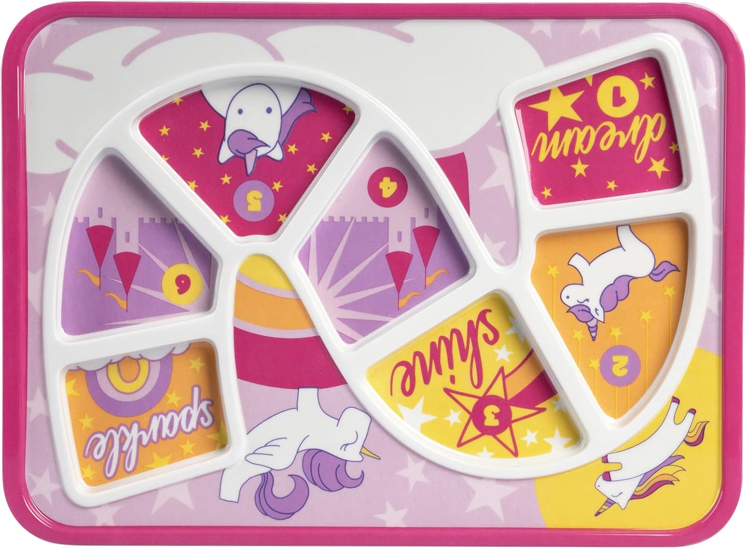 Amazon.com: Kids Dinner Plate for Picky Eating Toddlers: Healthy ...