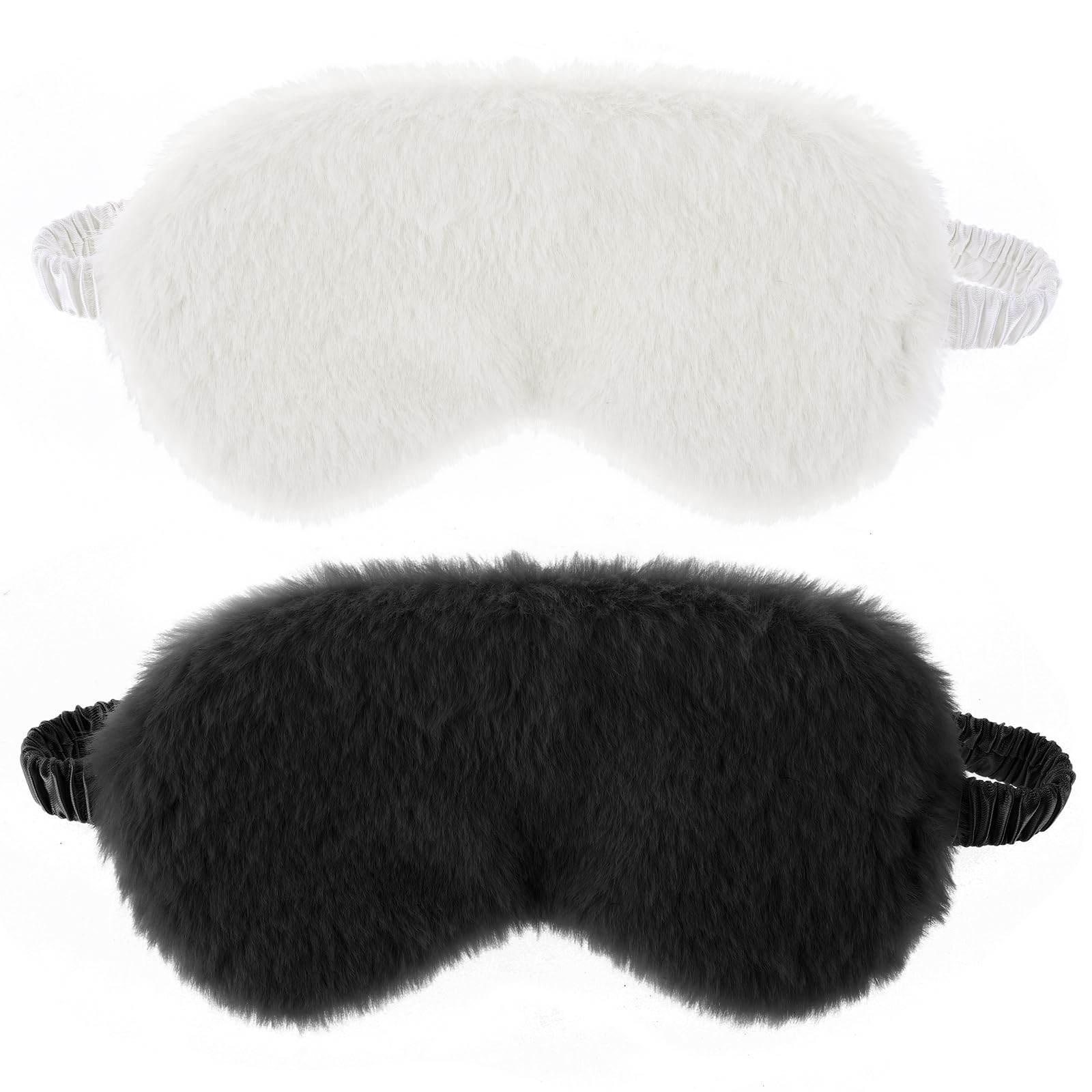 Amazon.com: 2 Pcs Plush Sleep Eye Mask Cute Soft Sleeping Blindfold ...