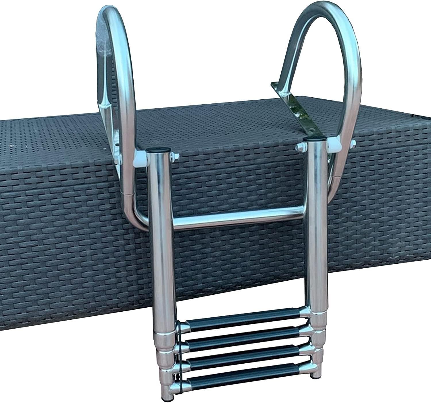 Amazon.com: DUDSME Boat Ladders for The Elderly Telescopic 4 Step ...