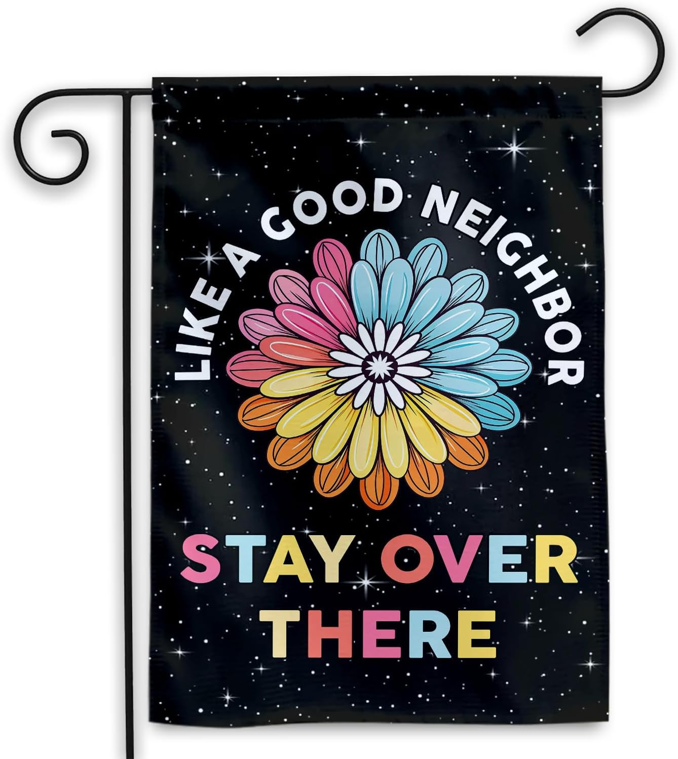 Amazon.com : MAIANEY 12"x18" Like A Good Neighbor Stay Over There ...