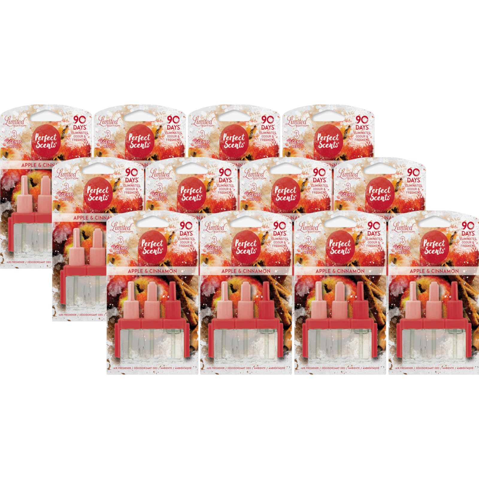 Perfect Scents 3 Scents Air Freshener Refill (Pack of 12) - Compatible ...