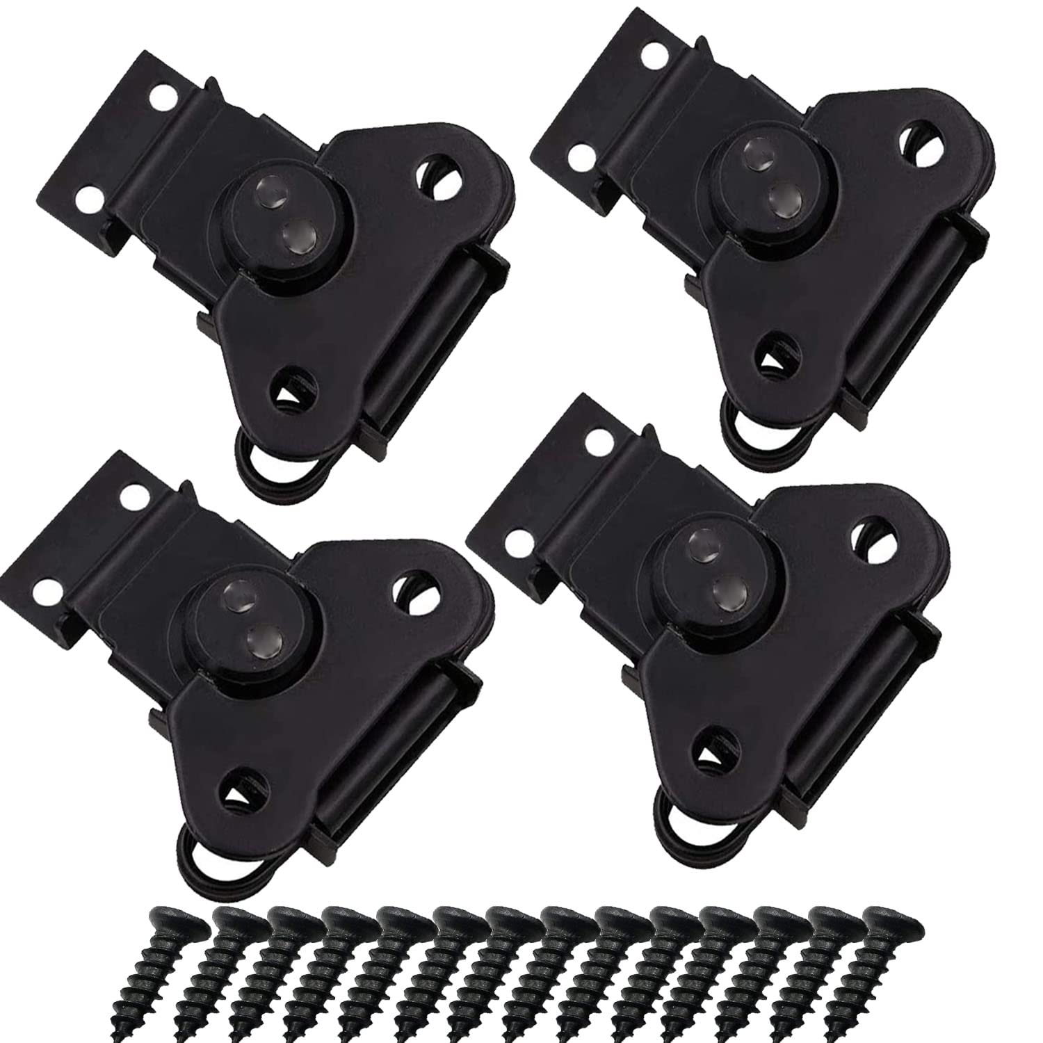 Snapklik.com : 4-Pack Spring Loaded Butterfly Twist Latch Metal ...