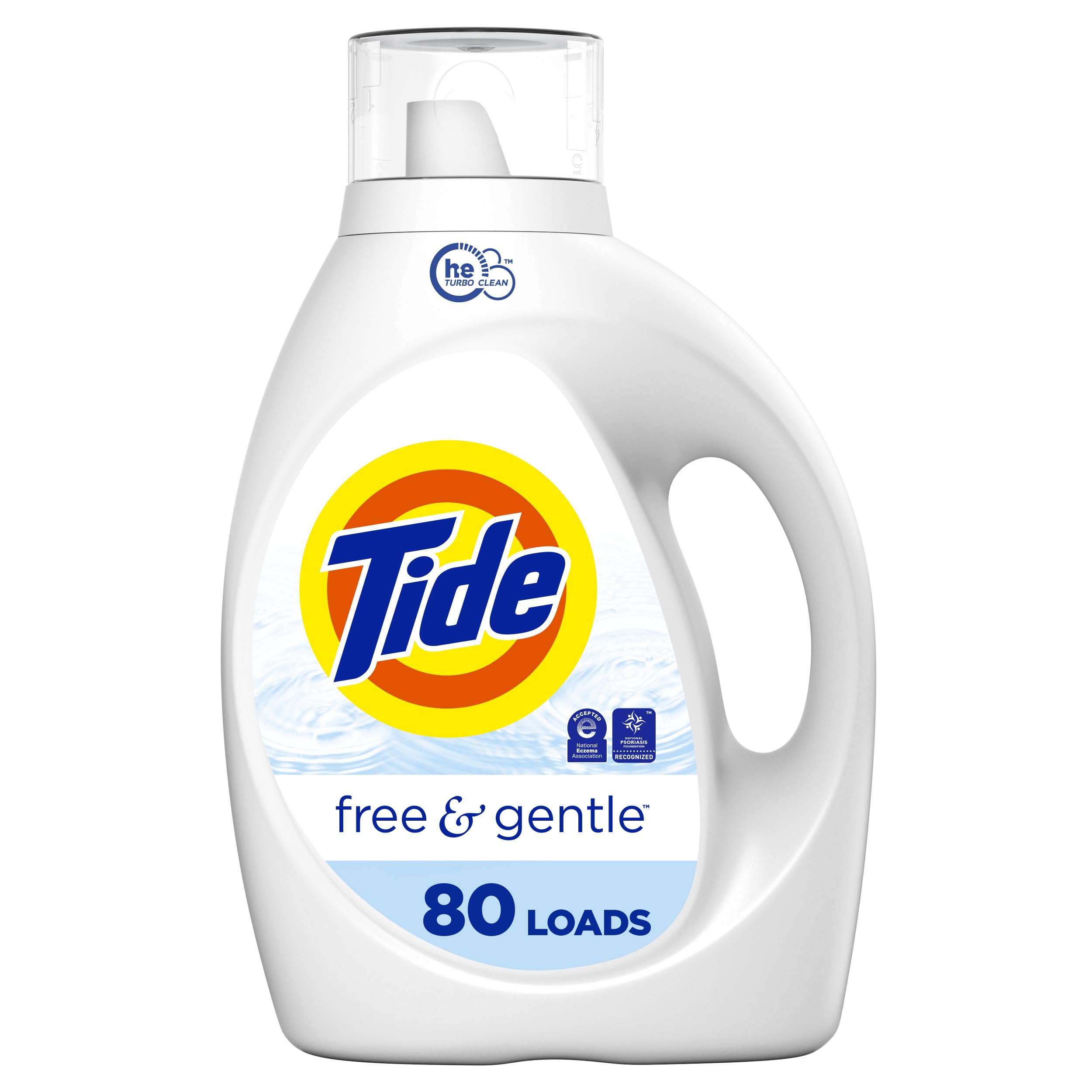 Amazon.com: Tide Free & Gentle Liquid Laundry Detergent, 105 fl oz, 80 ...