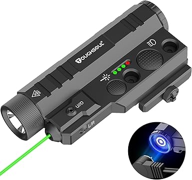 Amazon.com: TOUGHSOUL Mlok Picatinny Tactical Flashlight Laser Sight ...