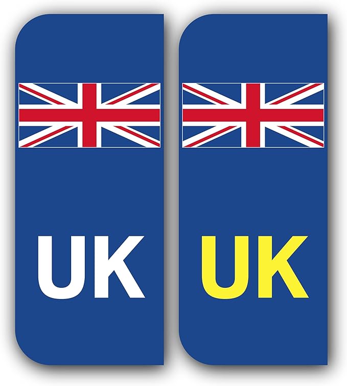 UK Car Stickers for Europe | UK Number Plate Sticker | New EU | Union ...