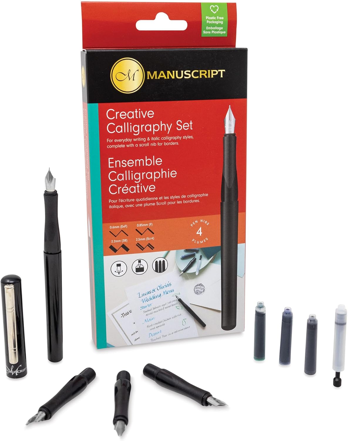 Amazon.com: MANUSCRIPT Calligraphy Fountain Pen - Creative Set : Office ...