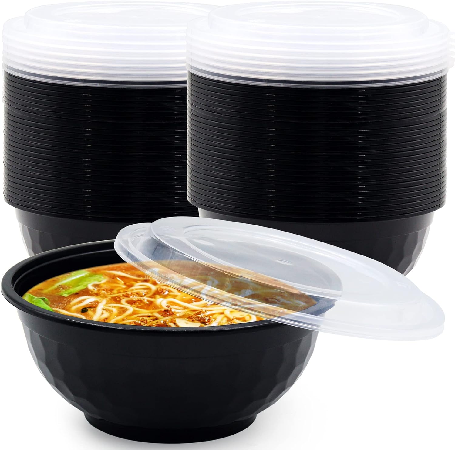 Amazon.com: POPMISOLER 150 Pcs Stackable Meal Prep Bowl Containers,42 ...