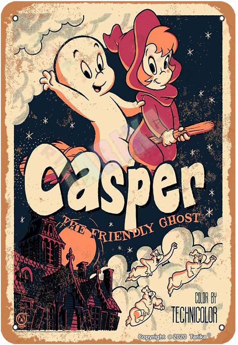 Amazon.com: Casper The Friendly Ghost 20X30 cm Retro Look Metal ...