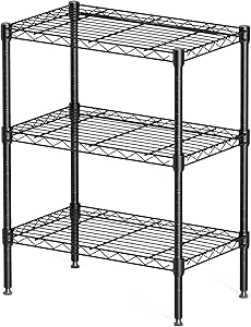 Amazon.com: Dancing Daisy 3 Tier Shelf Wire Shelving Storage Shelves ...