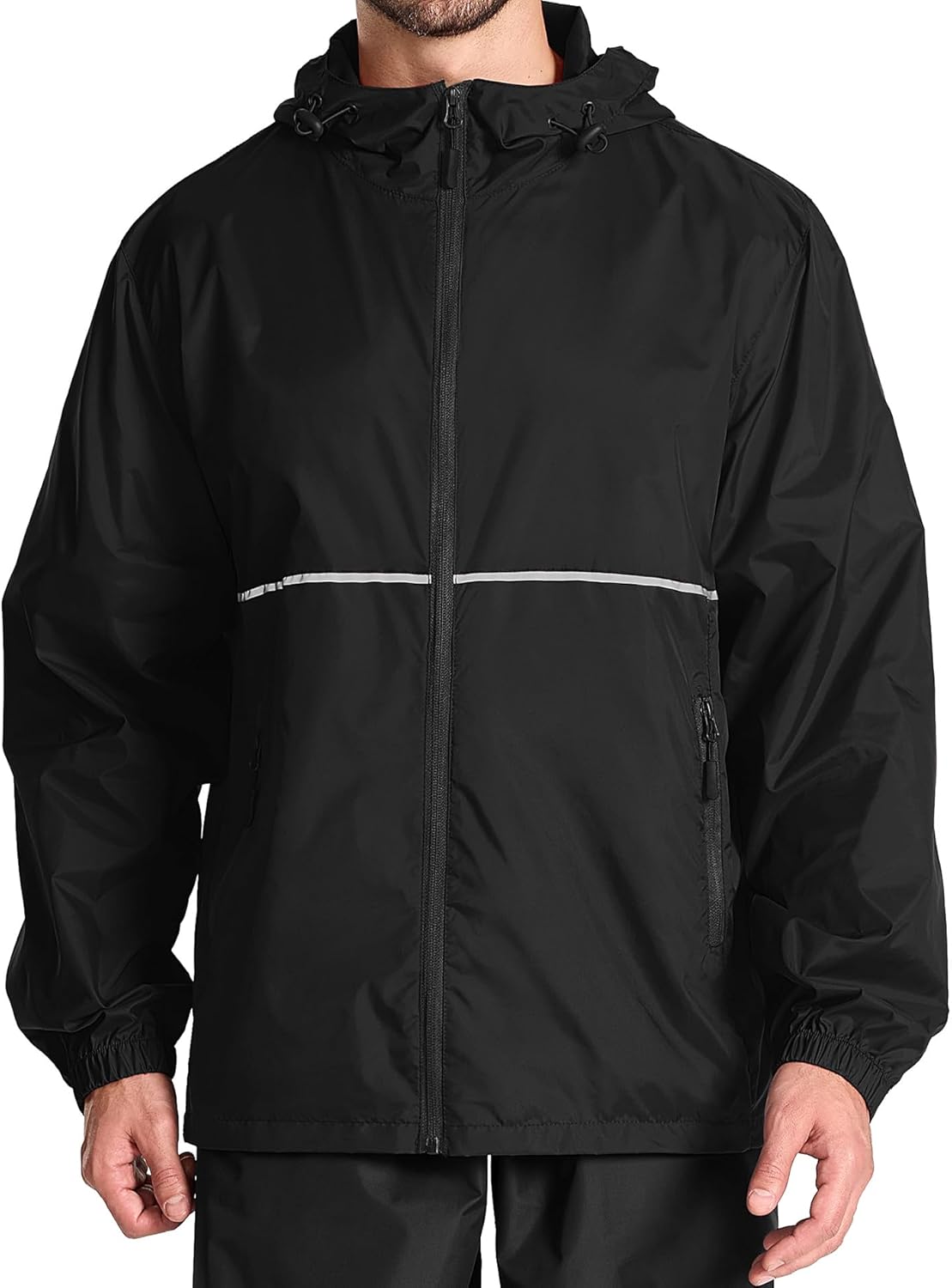 V VALANCH Mens Rain Jacket Lightweight Golf Raincoat with Hood ...