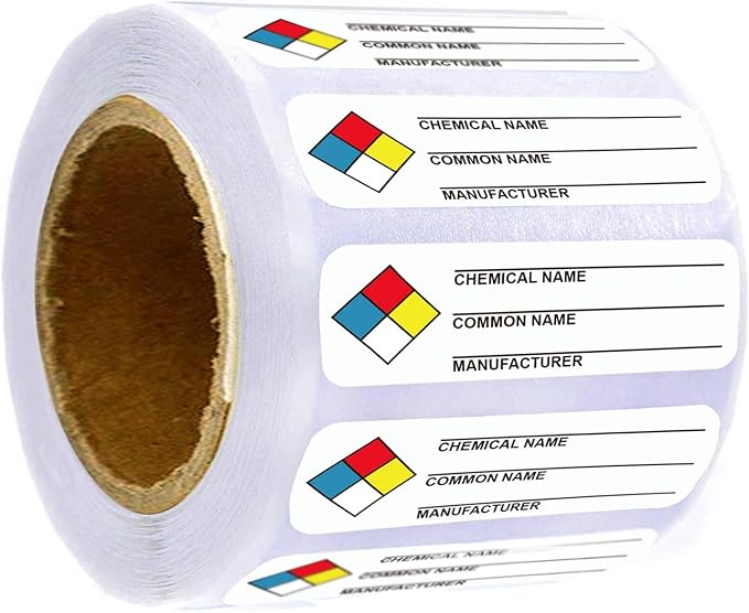 Amazon.com: SDS Stickers/MSDS Stickers for Chemical Safty Data 1 X 3 ...