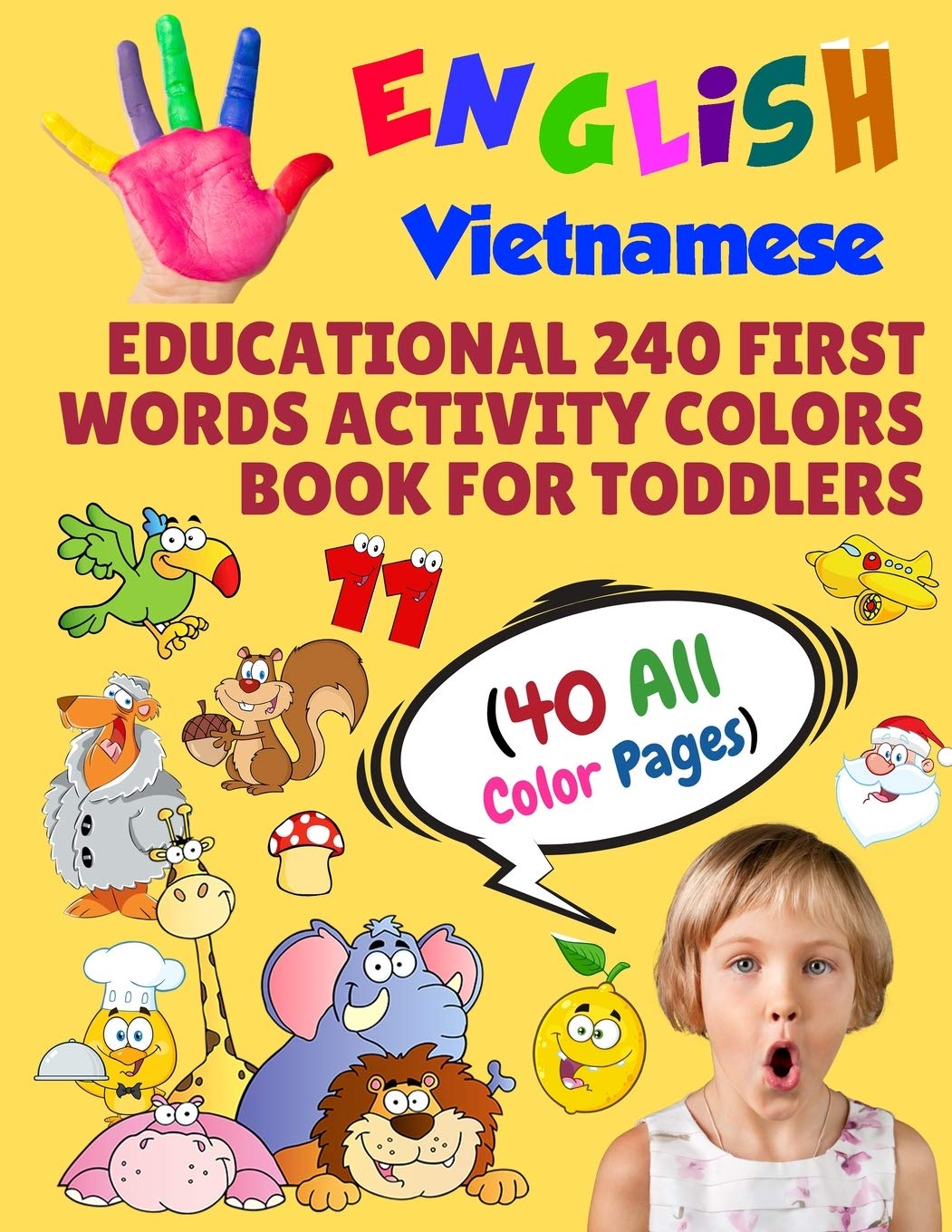 Amazon.com: English Vietnamese Educational 240 First Words Activity ...