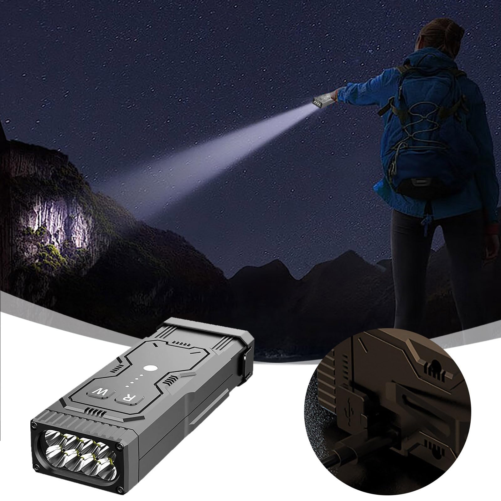 Hidden Camera Detector Multi-Functional Rechargeable LED With Arc ...