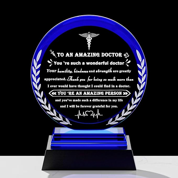 Amazon.com: Doctor Appreciation Gifts for Women Men - Crystal Plaque ...