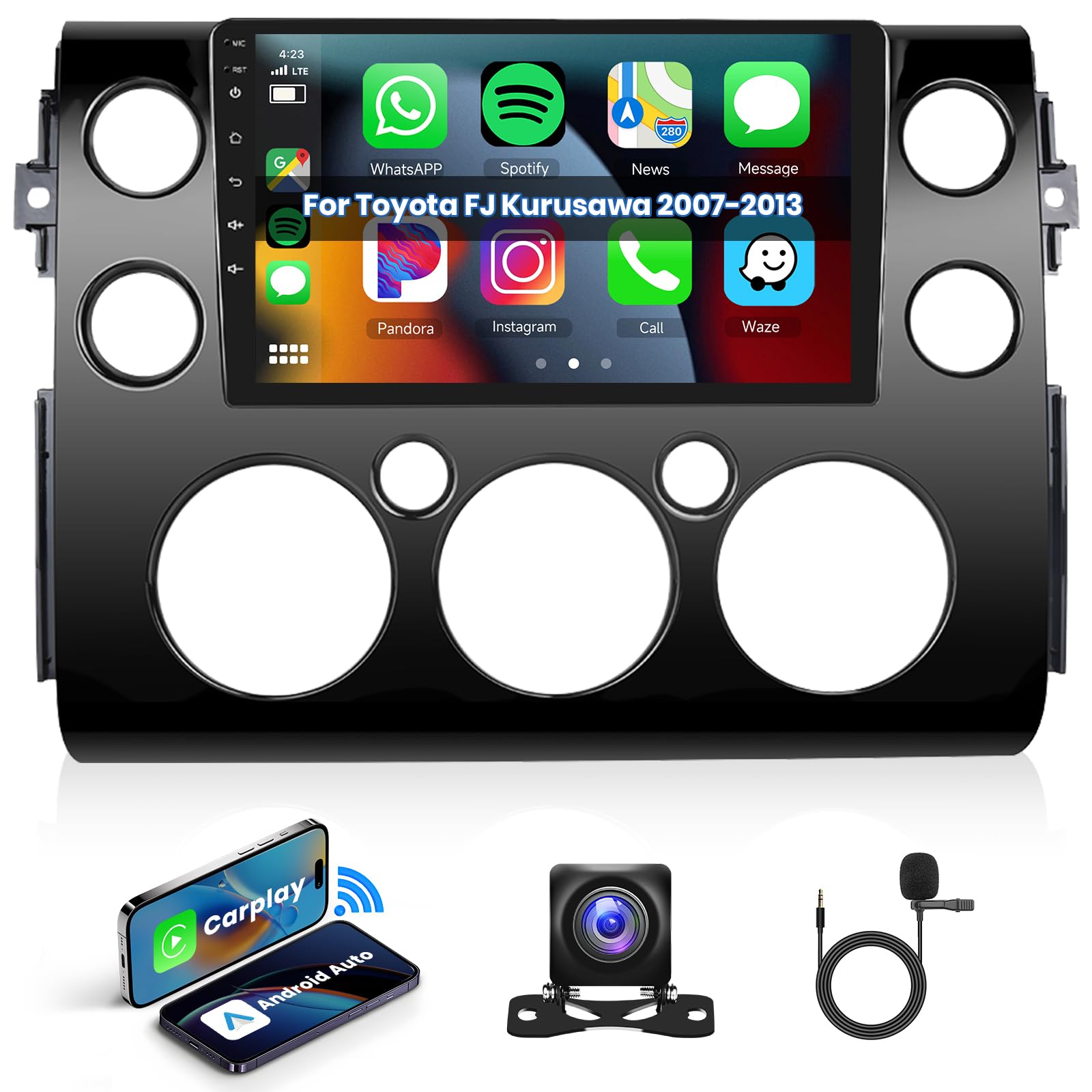 Snapklik.com : Android Car Radio For Toyota FJ Cruiser 2006-2023 Car ...