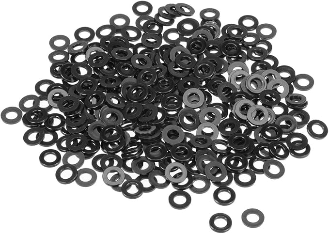 Amazon.com: uxcell Nylon Flat Washers 12mm OD 6mm ID 1.5mm Thickness ...
