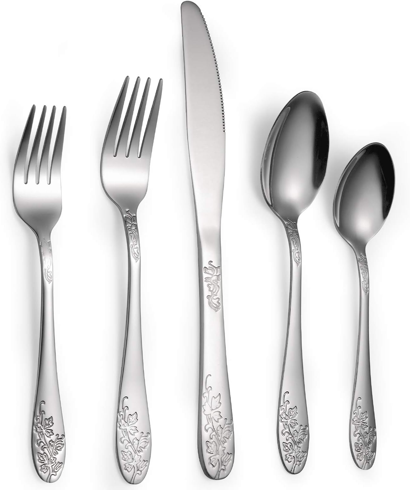 Amazon.com | Ricci 5-Piece Audubon Birds of Paradise Flatware Place ...