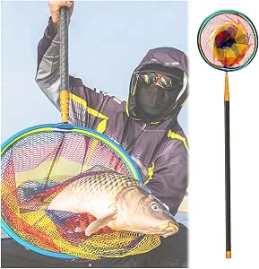 Telescoping Fishing Net, Lightweight Carbon Fiber Handle for Easy ...