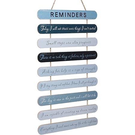 Positive Affirmations Wall Decor Wooden Inspirational Wall Art for Kids ...