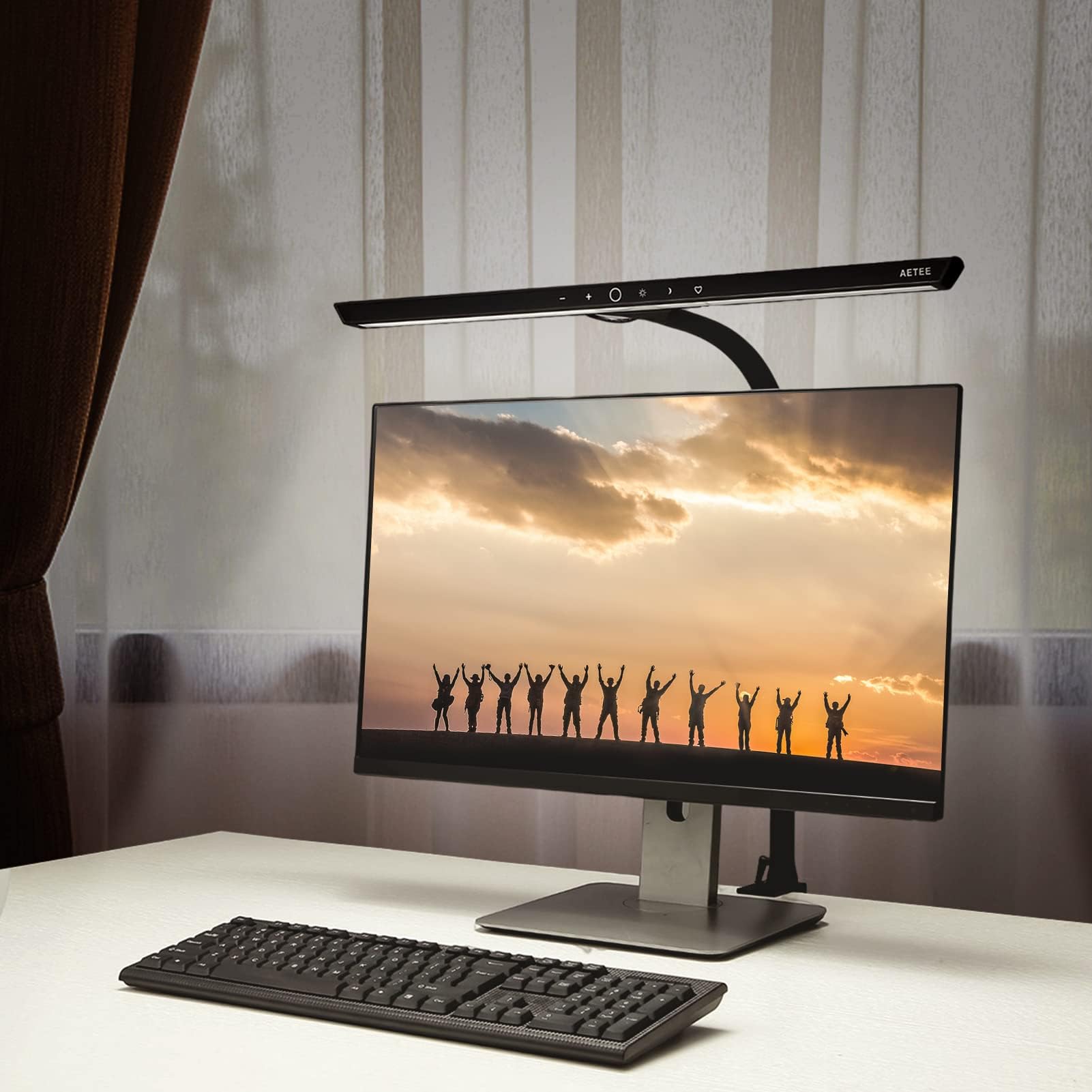 AETEE LED Architect Desk Lamp with Clamp and Clip On Desk Lamp 5-Level ...